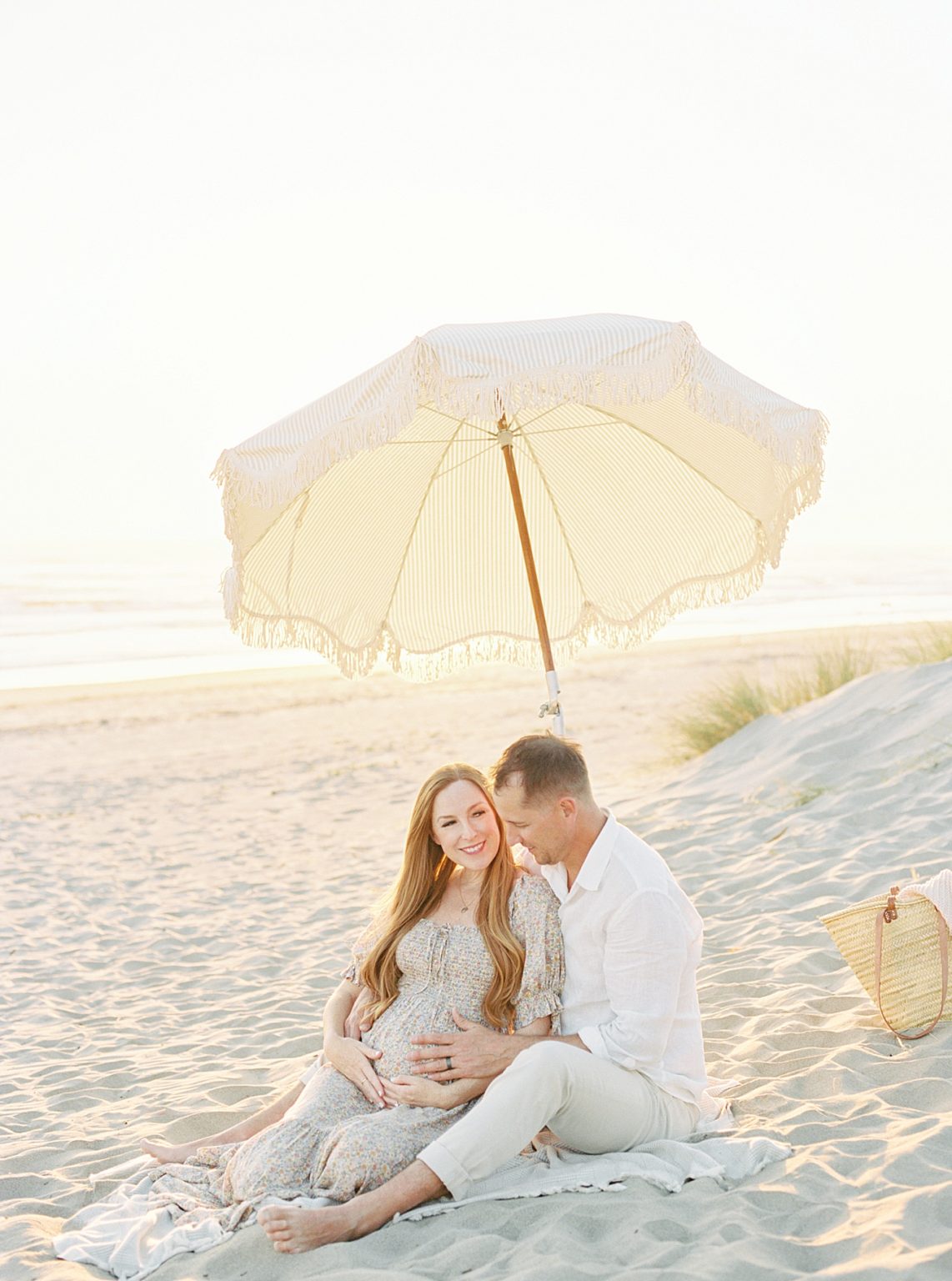 Bay Area Beach Maternity Photoshoot - Shelepova Photography